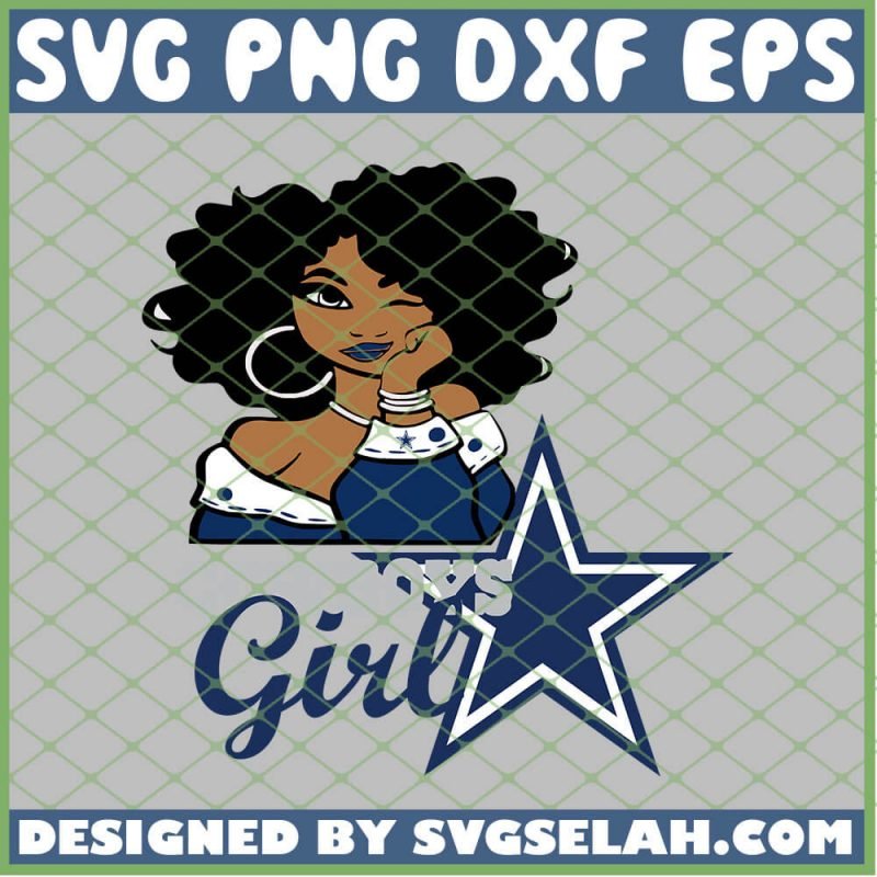 Dallas Cowboys Girl SVG - Fan Art Design & Digital File