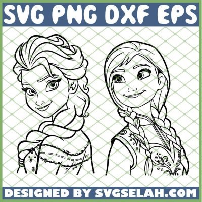 Frozen Elsa Anna SVG PNG DXF EPS – Digital Craft File