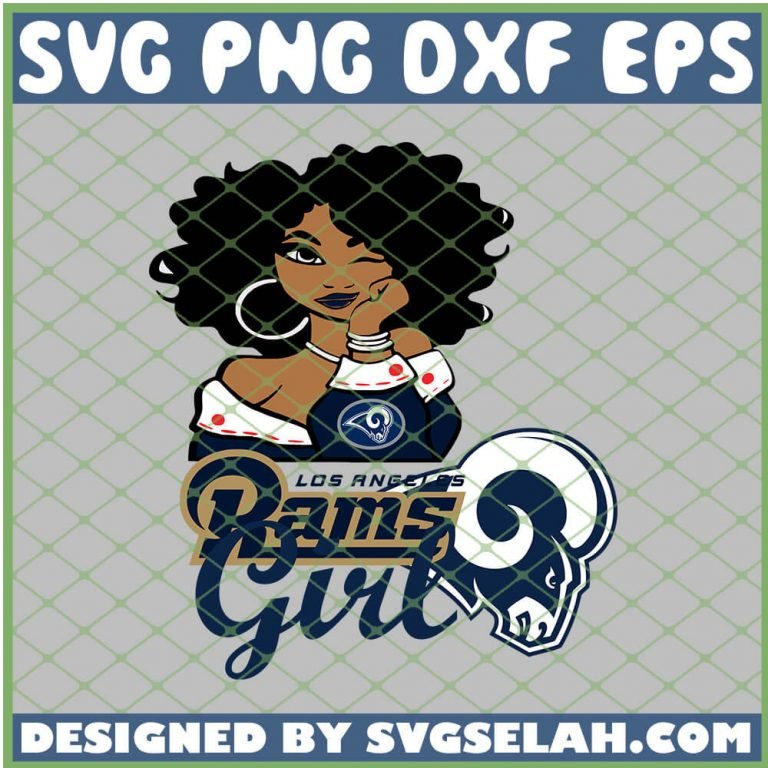 Los Angeles Rams Girl SVG - Fan Art & Craft File