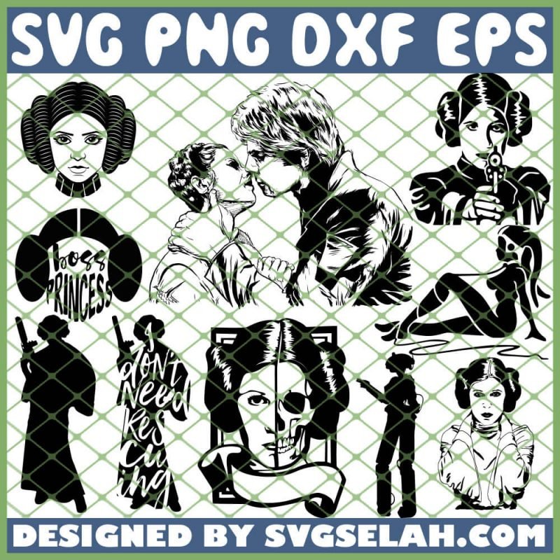 Princess Leia SVG Bundle | Star Wars Cricut Cut Files
