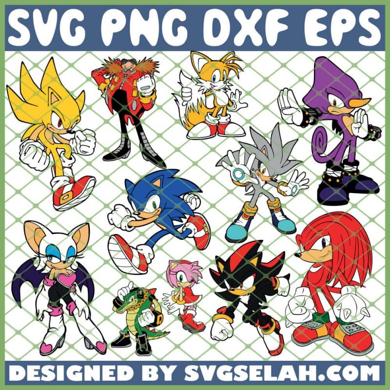Sonic Shadow SVG, PNG, DXF, EPS, Design Cut Files, Image Clipart - SVG ...