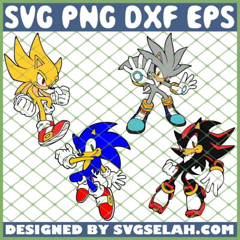 Super Sonic SVG, PNG, DXF, EPS, Design Cut Files, Image Clipart - SVG Selah