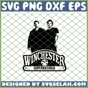 Supernatural Winchester Brothers SVG - Sam & Dean Design