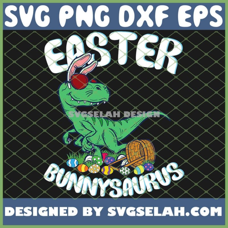 Bunnysaurus SVG | Funny Easter Dinosaur T-Rex Cricut Design