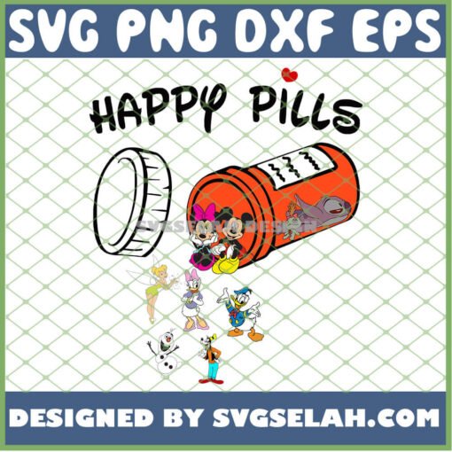 Happy Pills Disney SVG | Mickey & Friends Digital Download