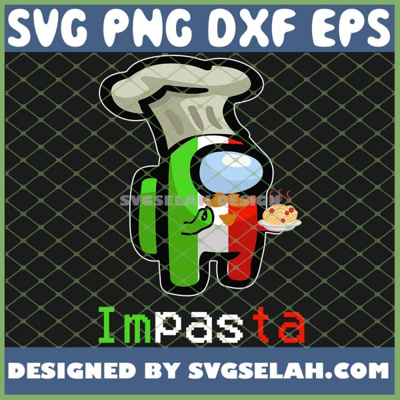 Among Us Impasta SVG - Italian Chef Gamer Design