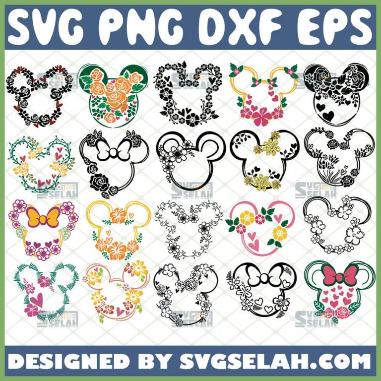 Disney Heartbeat SVG Bundle - Mickey, Minnie, Castle EKG Files
