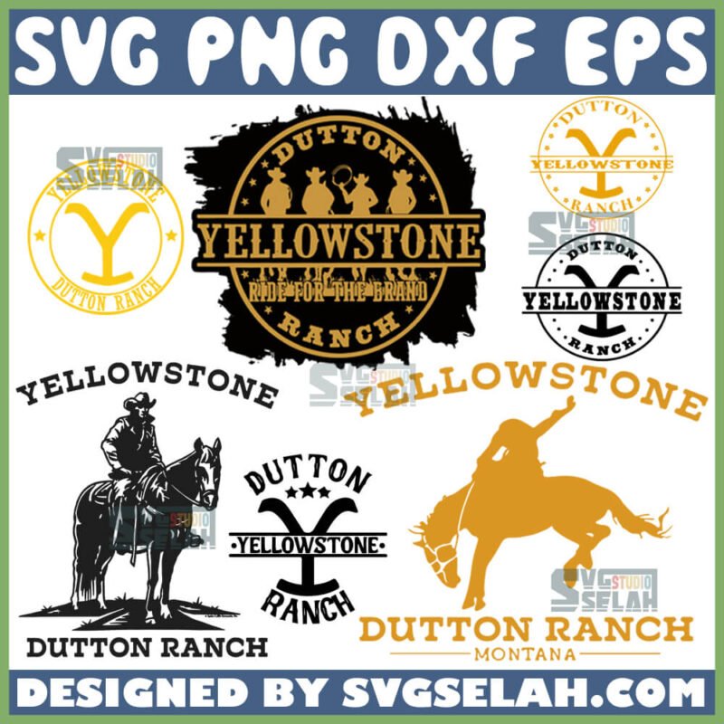 Yellowstone Dutton Ranch SVG PNG DXF EPS Files - For Crafters