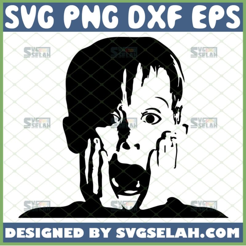 Home Alone Scream SVG - Kevin McCallister Cricut File