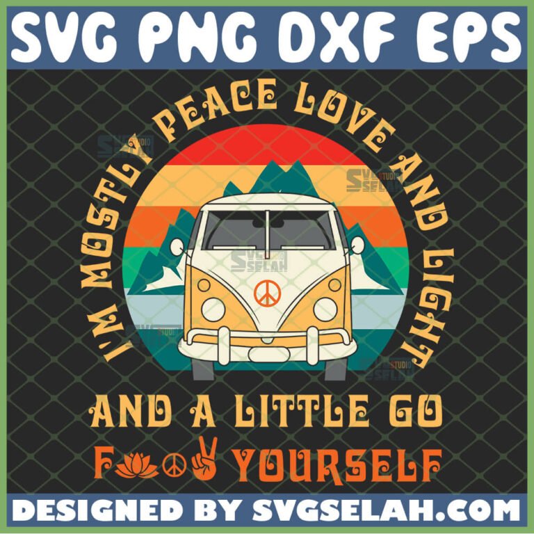 Retro Peace Sign SVG | Flower Power & Good Vibes for Cricut