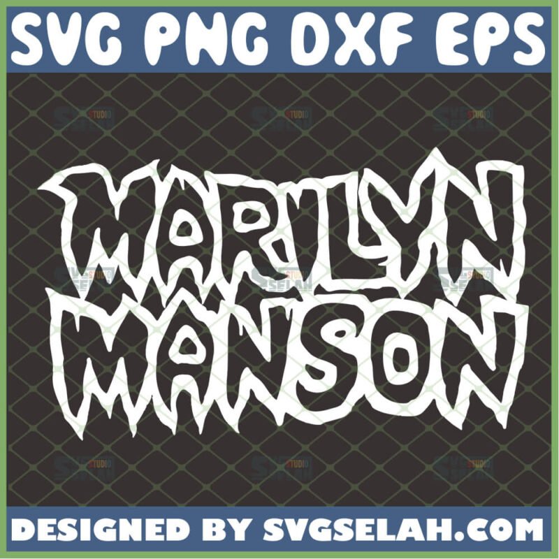 Marilyn Manson SVG PNG DXF EPS – Iconic Rock Logo File