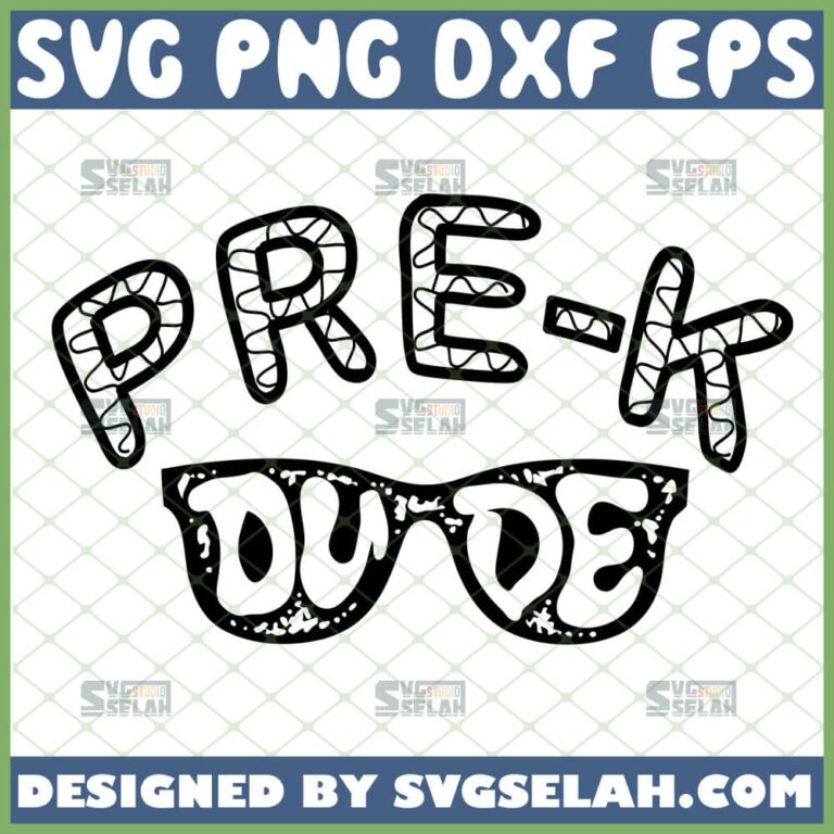 Pre-K Dude SVG - Cool Back to School Boy Design for Cricut