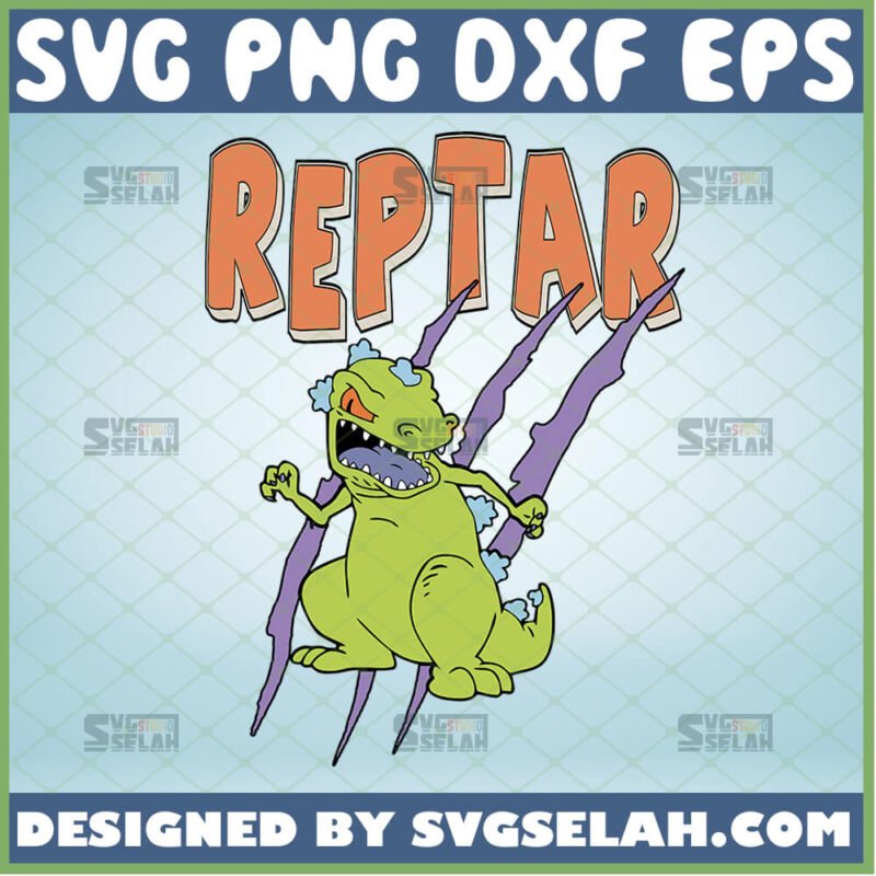 Reptar Rugrats SVG PNG DXF EPS | 90s Cartoon Dinosaur