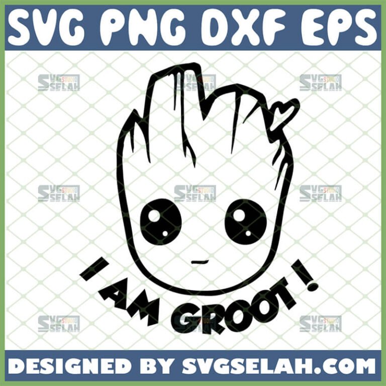 Baby Groot SVG & I Am Groot Cut File - Marvel Design