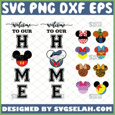 Welcome To Our Home Disney SVG | Cricut & Silhouette Cut Files