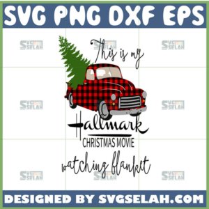 Hallmark Christmas Movie Blanket SVG | Cozy Holiday Red Truck