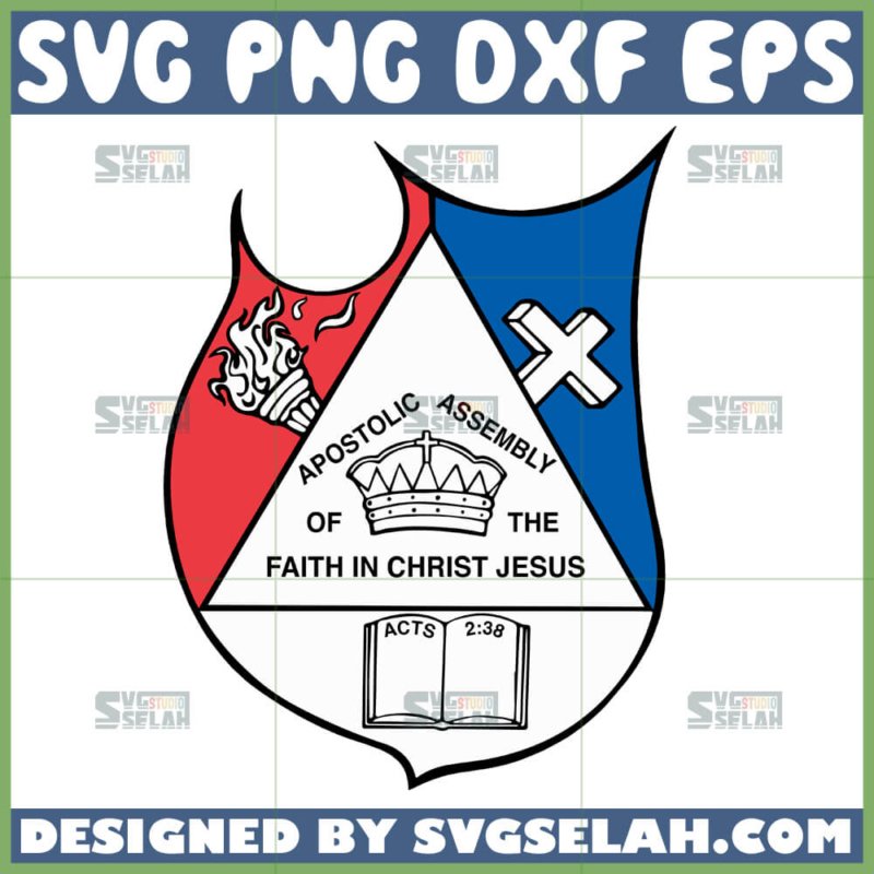 Apostolic Assembly Emblem SVG - Acts 2:38 Faith Design