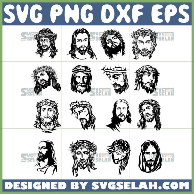 Jesus Christ SVG Bundle - Crown of Thorns Digital Cut Files