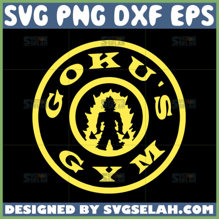 Goku's Gym SVG | Dragon Ball Z Super Saiyan Workout File