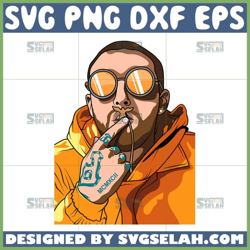 Mac Miller SVG PNG DXF – Iconic Rapper Digital Design
