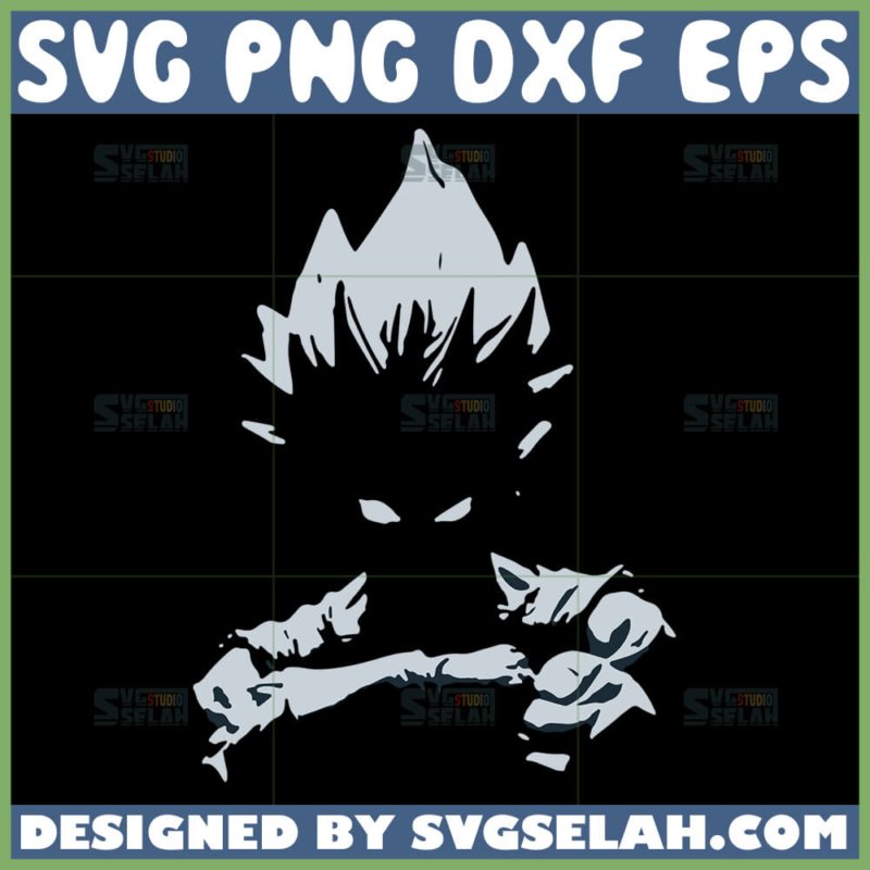 Goku Super Saiyan SVG | Dragon Ball Z Silhouette for Cricut