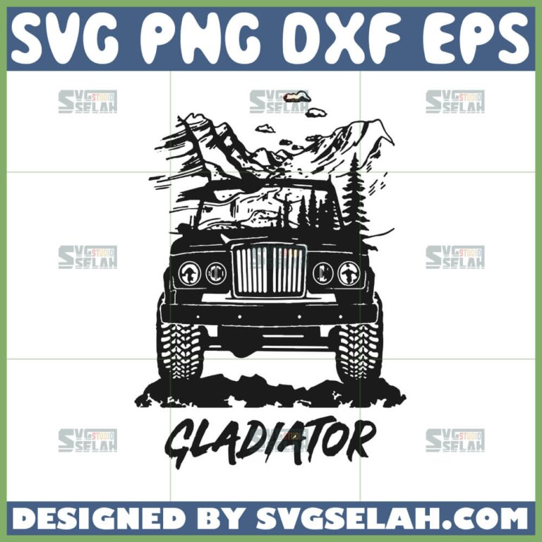 Jeep Gladiator SVG | Mountain Off-Road Adventure Digital File