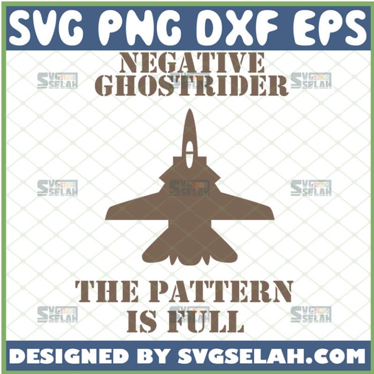 Negative Ghost Rider The Pattern Is Full SVG - SVG Selah