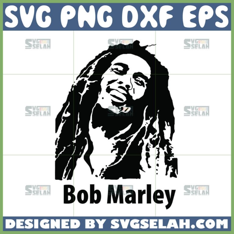 Bob Marley SVG PNG DXF EPS – Reggae Music Icon Design