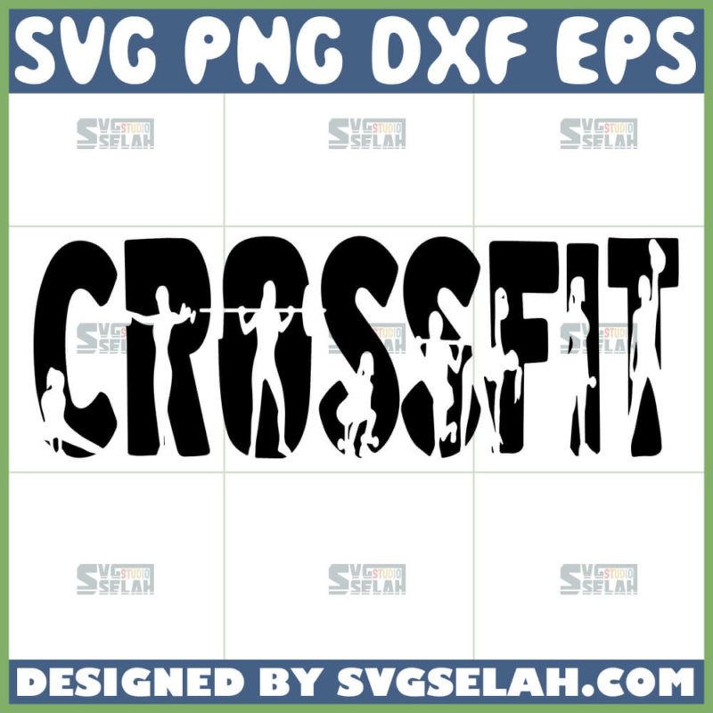 CrossFit SVG | Fitness Workout Design | Digital File