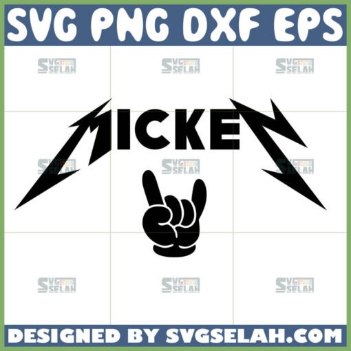 Mickey Metallica SVG | Rock On Disney Metalhead Design