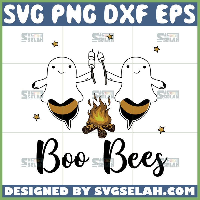 Boo Bees SVG | Ghost Bee Funny Halloween Cut File