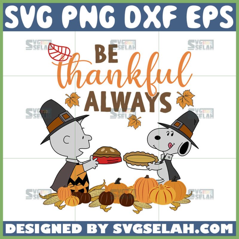 Peanuts Thanksgiving SVG: Charlie Brown & Snoopy Fall Design